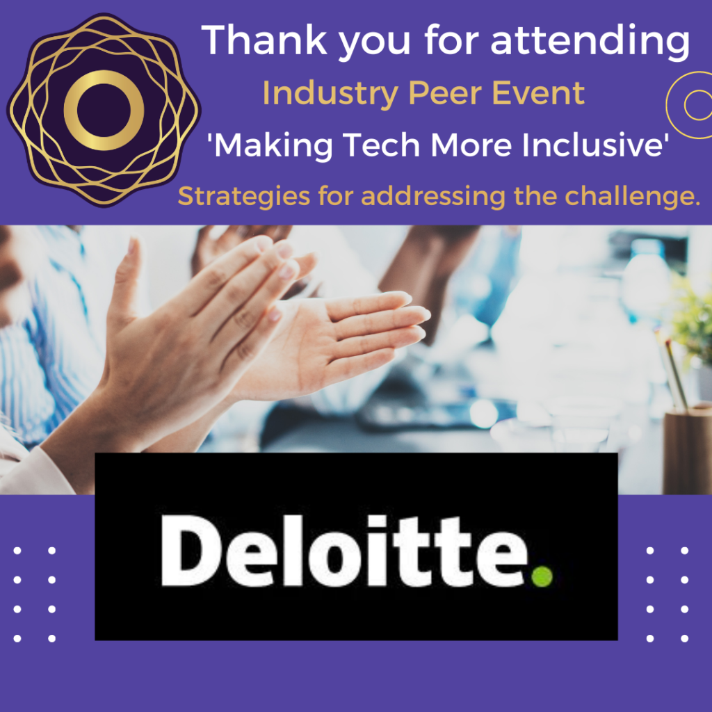 “Making Tech More Inclusive” in partnership with Deloitte - Diversity Mark